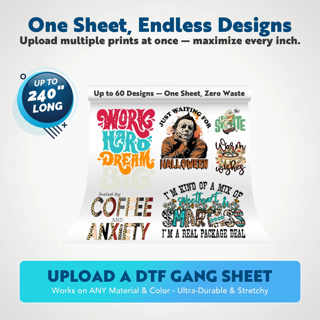 DTF Transfer Size Chart | DTF Price List for Apparel – SKY Print House